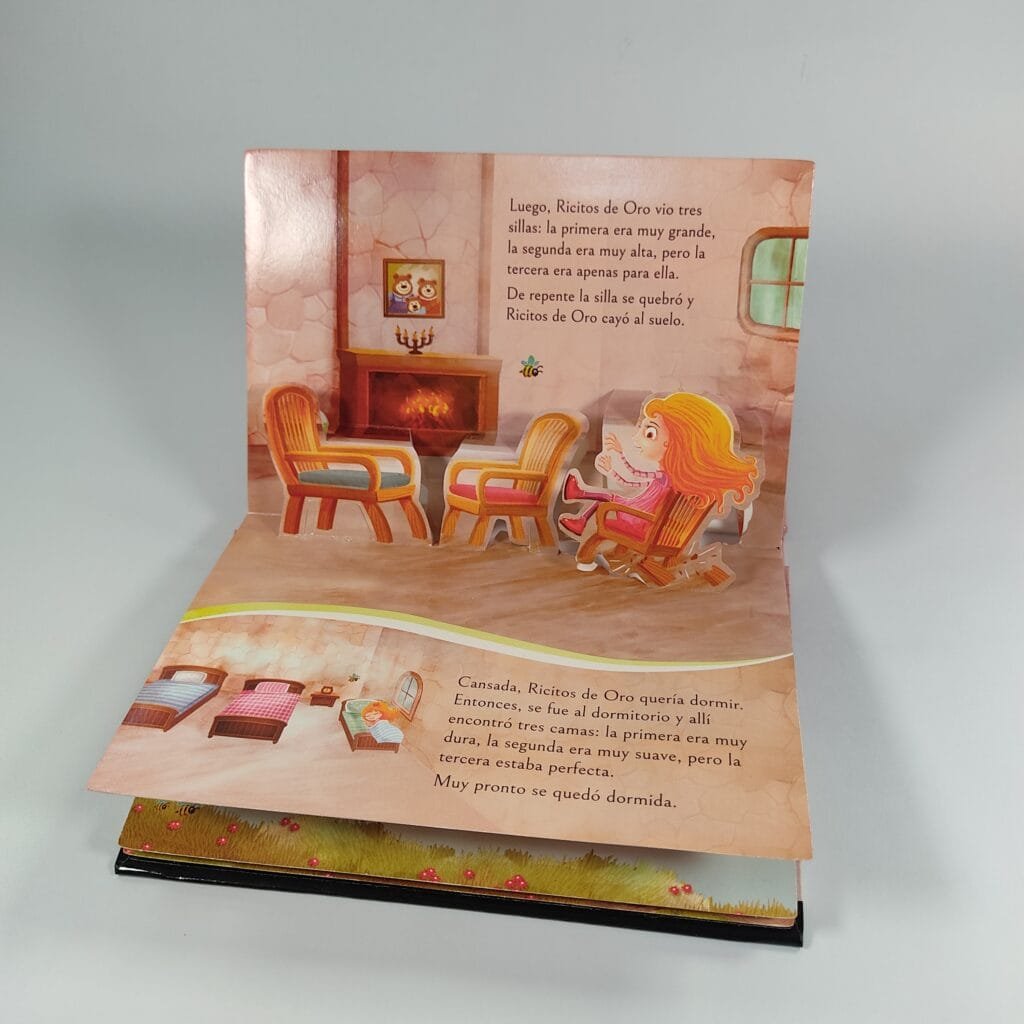 Libro Ricitos de Oro POP-UP - Editorial Sin Fronteras